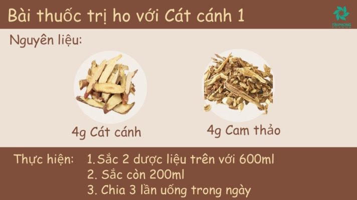 Hướng dẫn sử dụng cát cánh trị ho hiệu quả