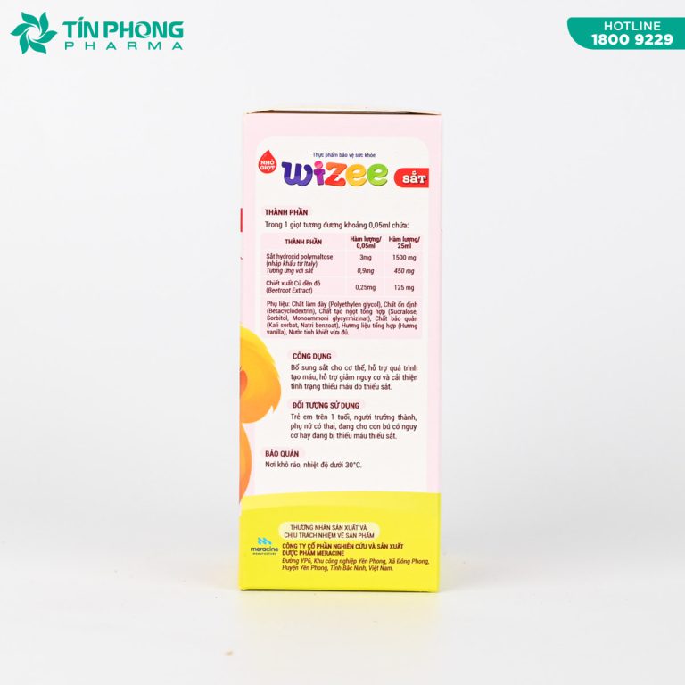 TPBVSK Nhỏ giọt Wizee Sắt - Công ty cổ phần Dược phẩm Tín Phong.